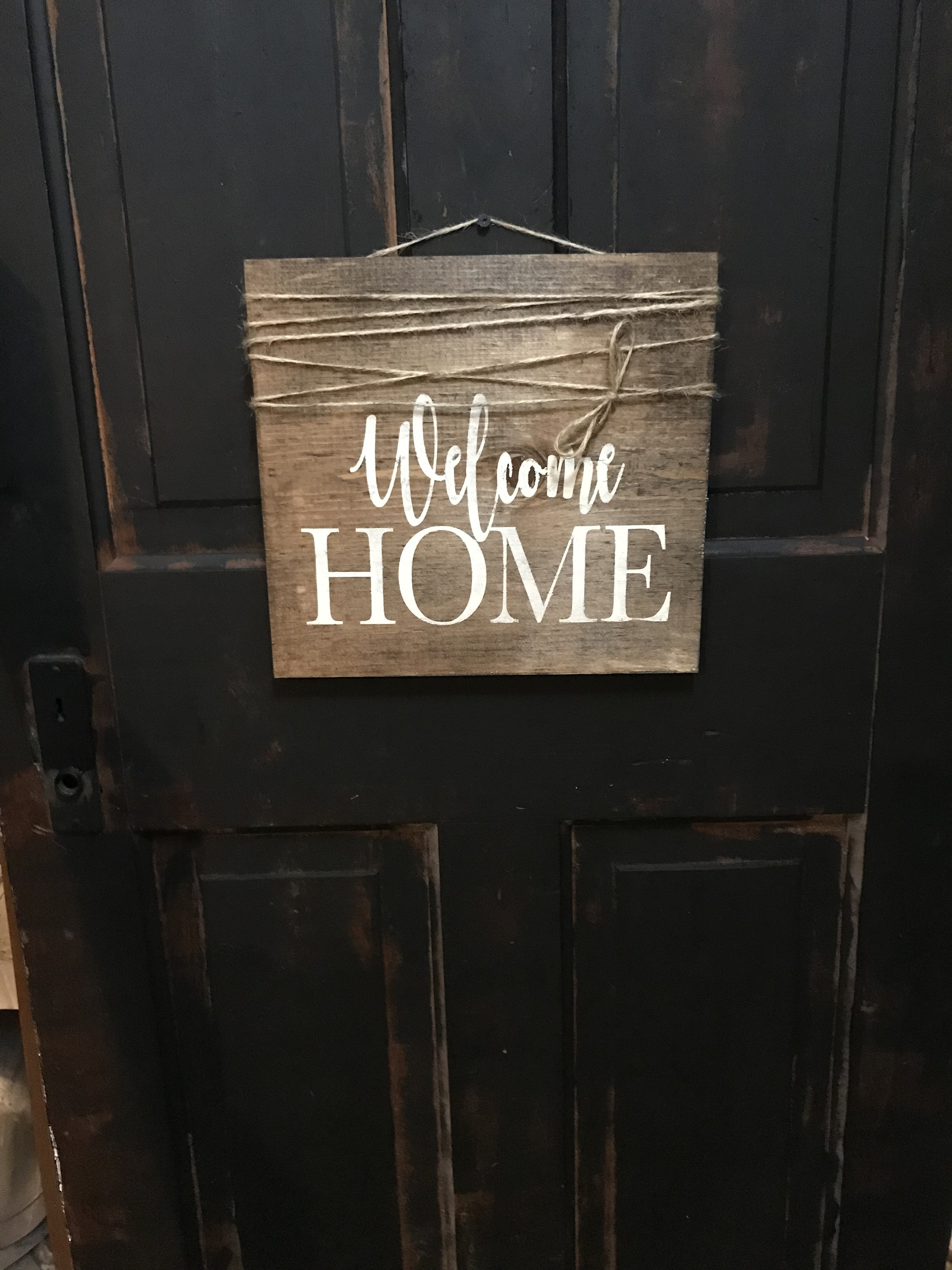 Welcome Home Sign / Farmhouse Wall Decor / Wall Sign / Family - Etsy