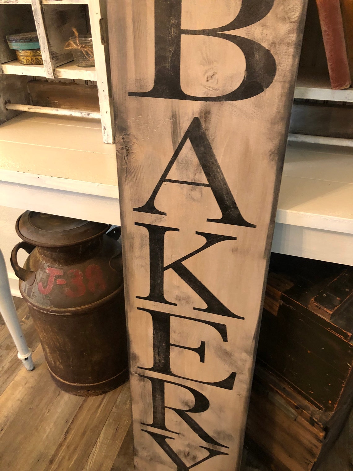Huge Bakery Sign / Vintage Farmhouse Sign / Rustic Wall Decor | Etsy