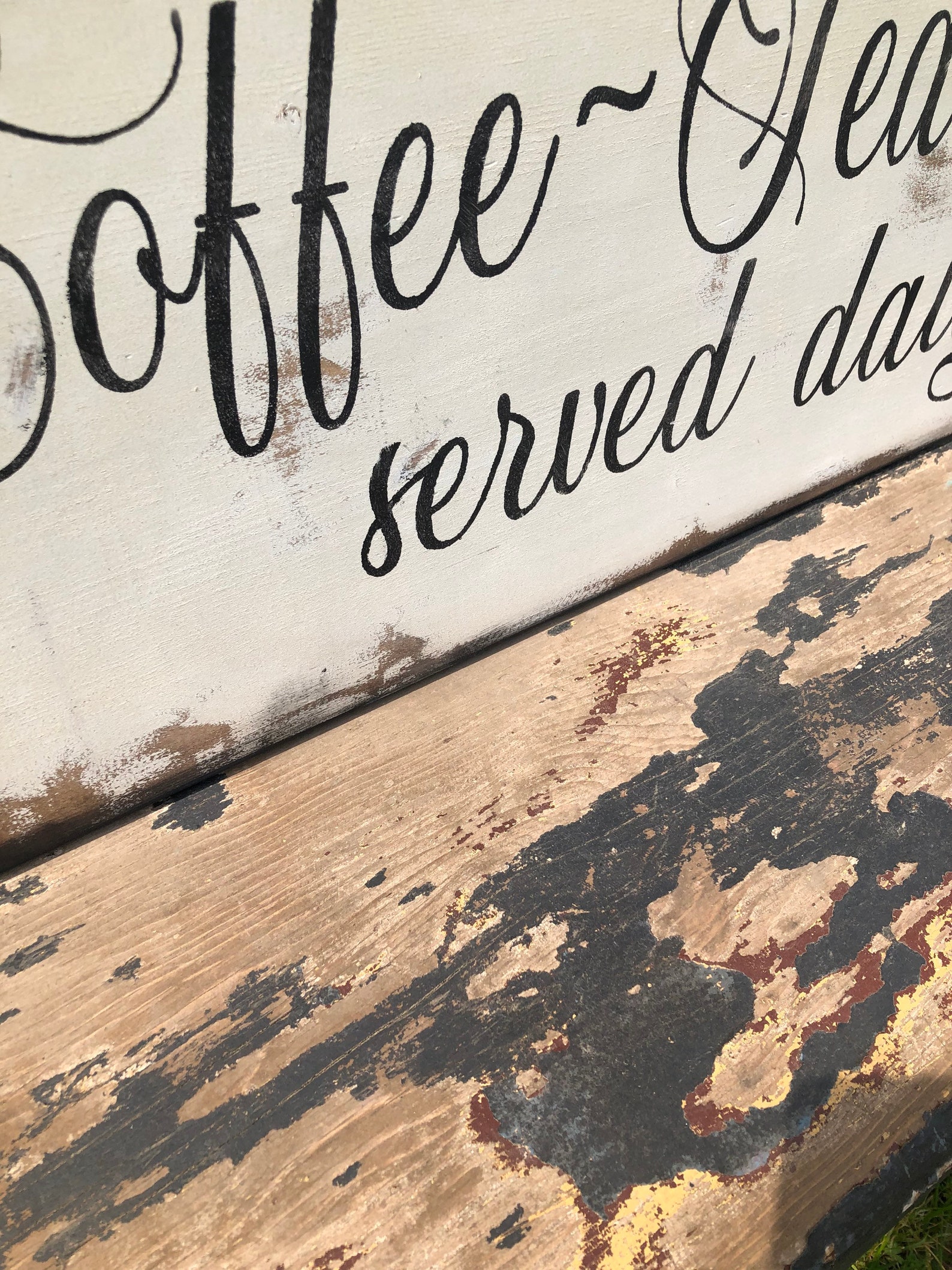Coffee tea cocoa sign / farmhouse coffee tea sign / coffee | Etsy