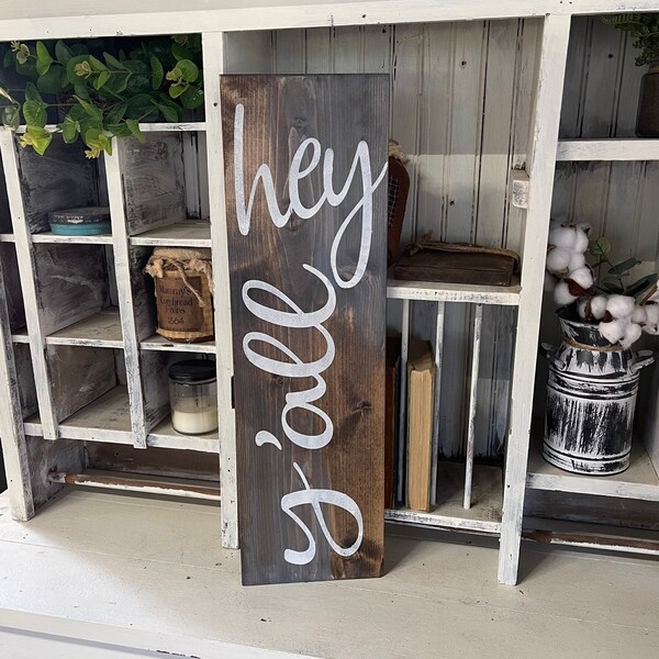 Hey Yall Sign - Etsy