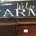 Black Welcome to Our Farmhouse Sign / 4 Ft Farmhouse Sign / Rustic Sign ...