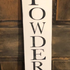 Powder Room Sign / Bathroom Sign / Farmhouse Bathroom Sign / Rustic ...