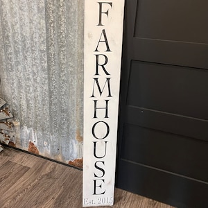 Vertical Farmhouse Sign / Huge Farmhouse Sign / Modern Farmhouse Sign ...