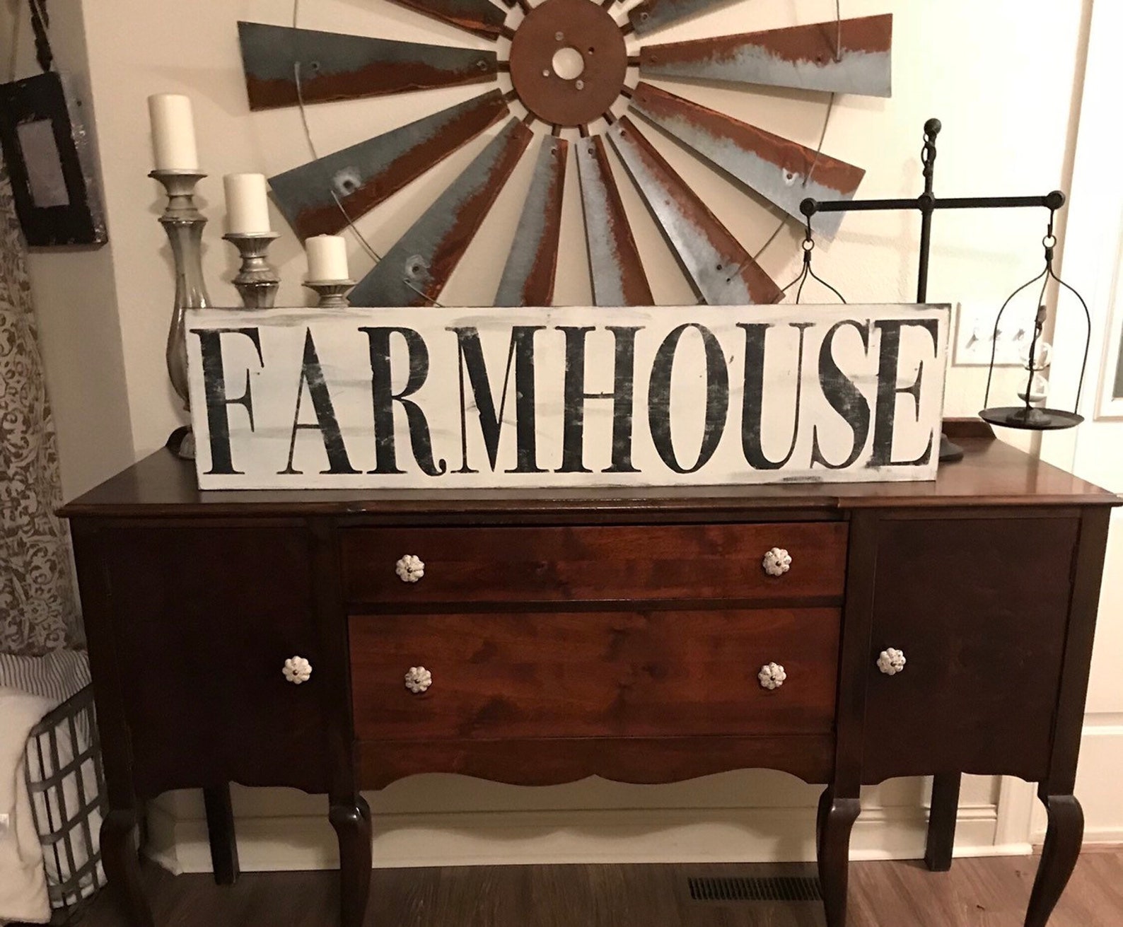 Huge Farmhouse Sign / Farmhouse Wall Decor / Distressed - Etsy