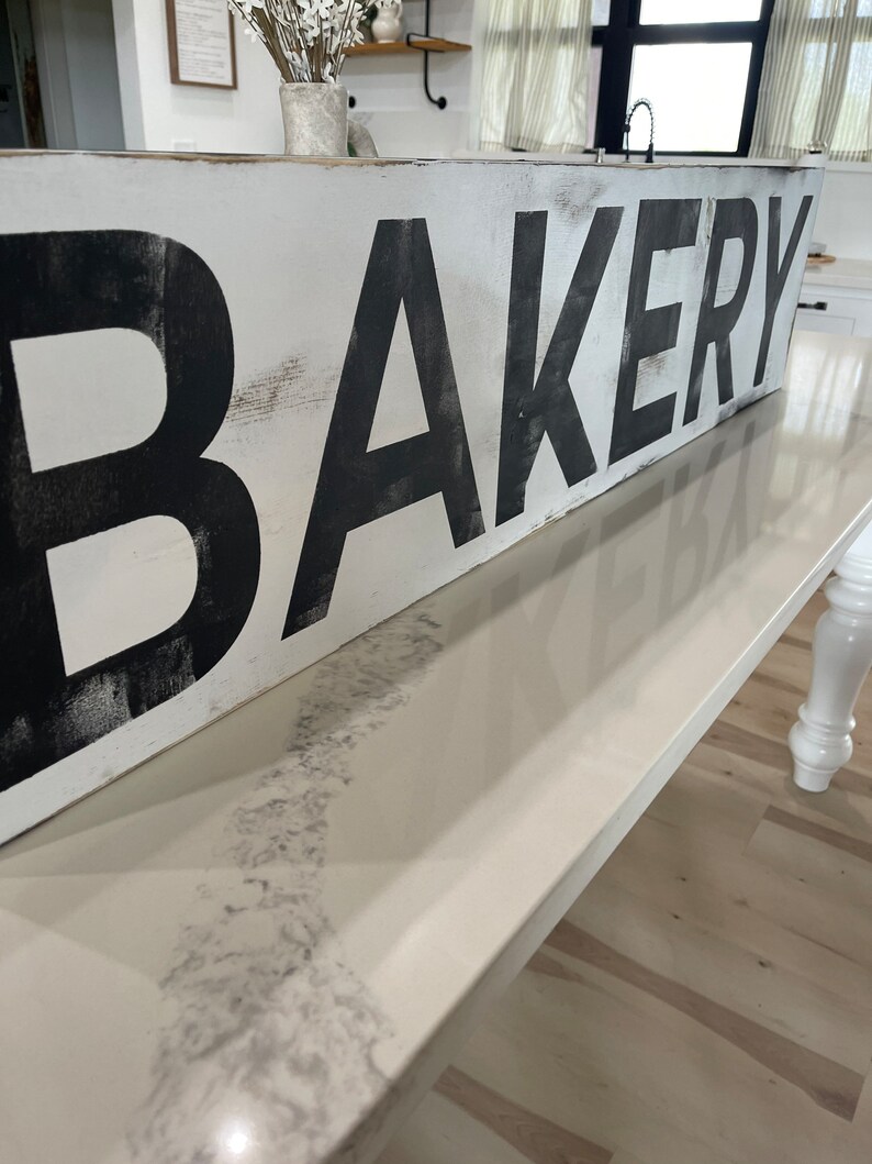 Large Bakery Sign / Farmhouse Bakery Sign / Rustic Hand - Etsy