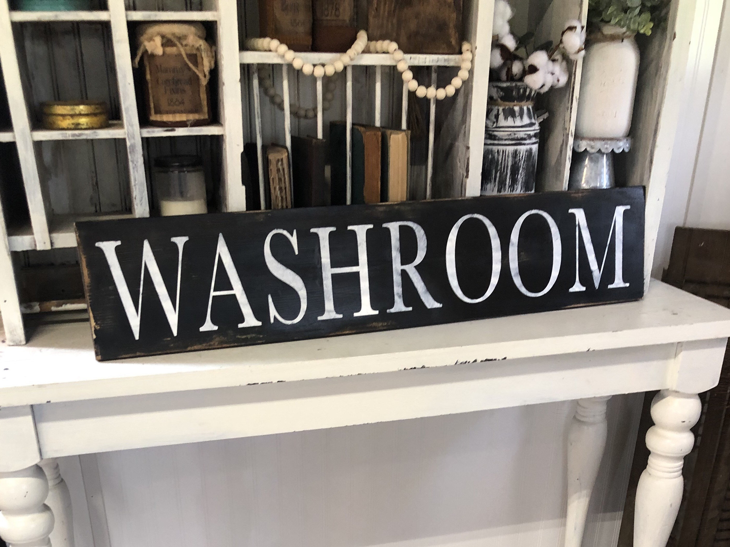 Washroom Sign / Laundry Sign / Rustic Laundry Sign / Wash and - Etsy