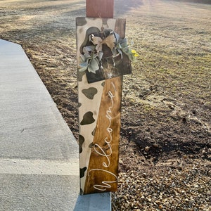 Rustic Cow Print Welcome Sign / Two Signs Attached / Cow Print Sign ...