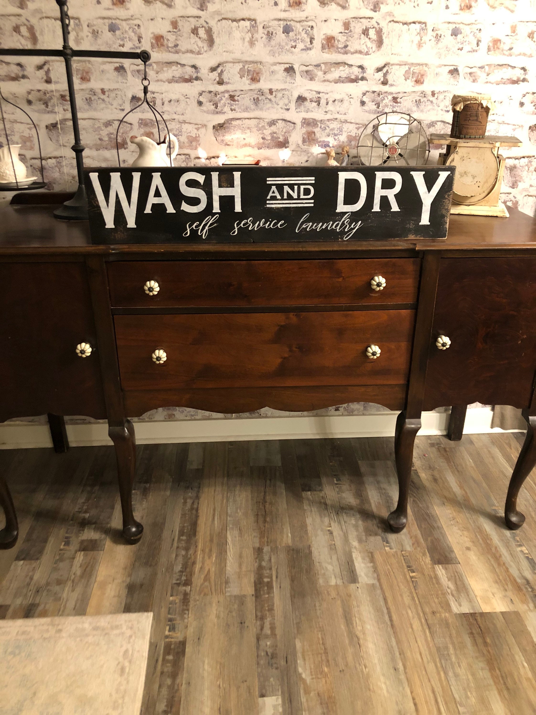 Laundry Sign / Rustic Laundry Sign / Wash and Dry Sign / - Etsy