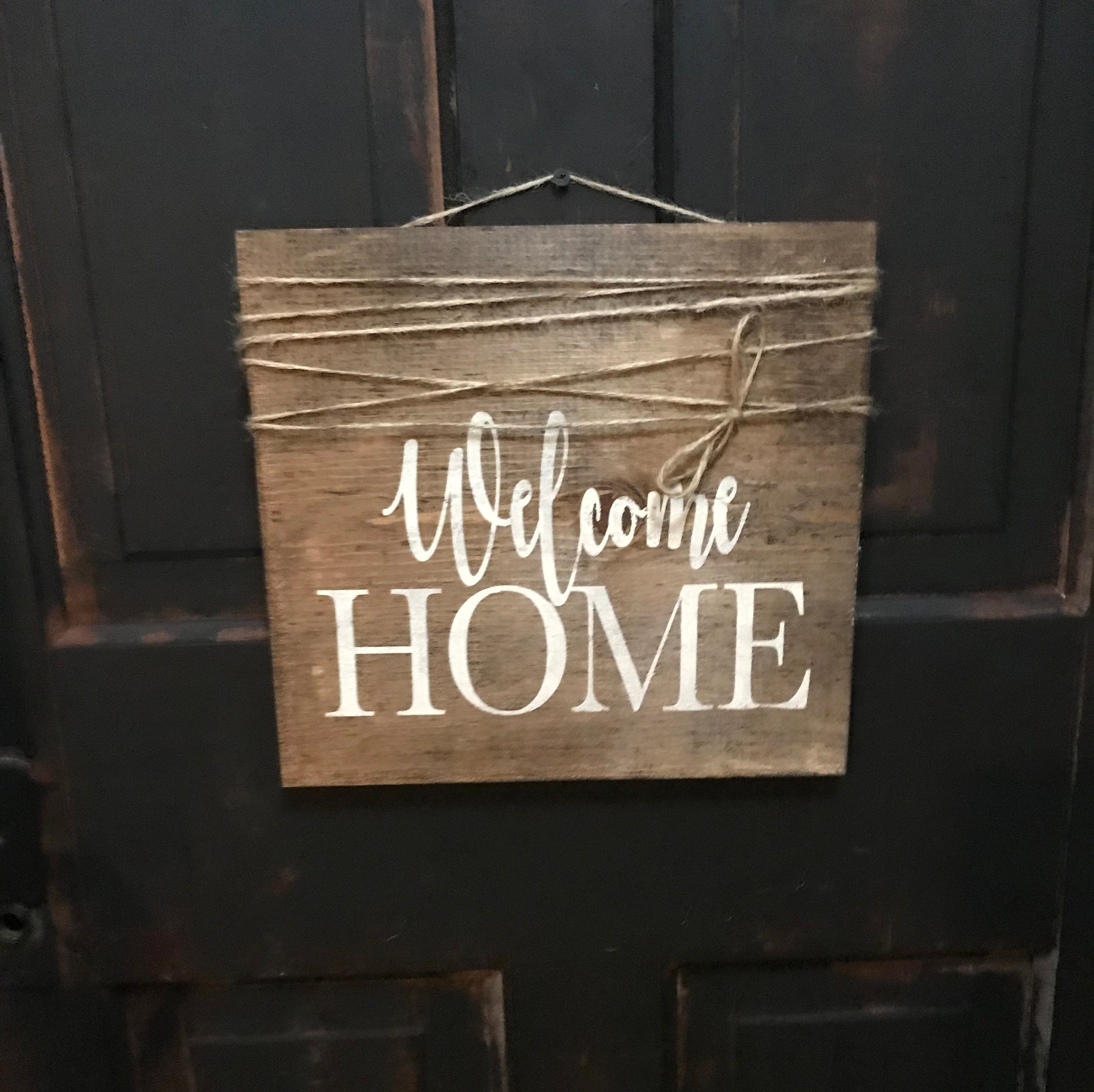 Welcome Home Sign / Farmhouse Wall Decor / Wall Sign / Family - Etsy
