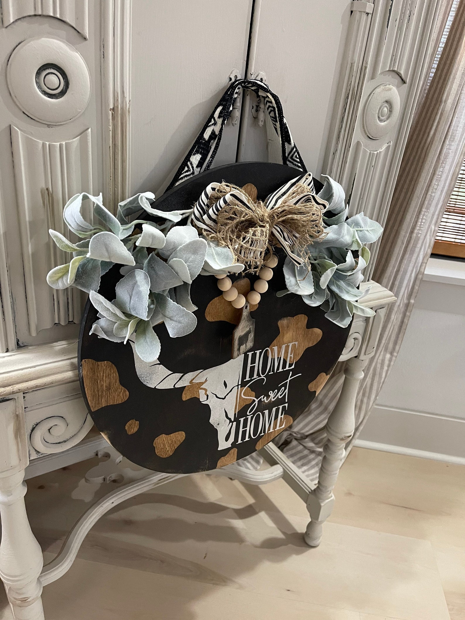 18 Cow Sign / Cow Sign / Cow Decor / Rustic Western Decor / Longhorn ...