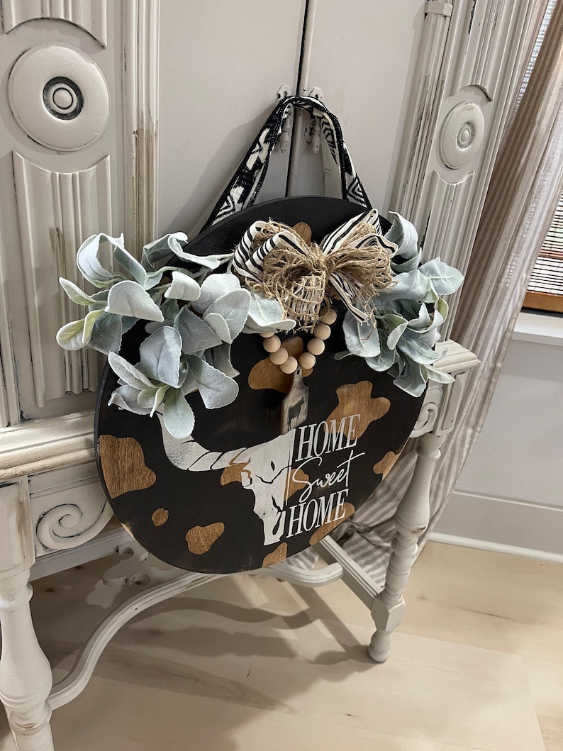 18 Cow Sign / Cow Sign / Cow Decor / Rustic Western Decor / - Etsy