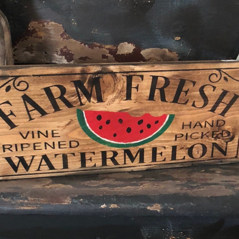 Watermelon Sign - Etsy