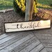 Huge Thankful Sign / Rustic Sign / Farmhouse Wall Decor / - Etsy