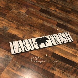 Large Farm Fresh Sign / Farmhouse Sign / Kitchen Sign / Market Sign ...