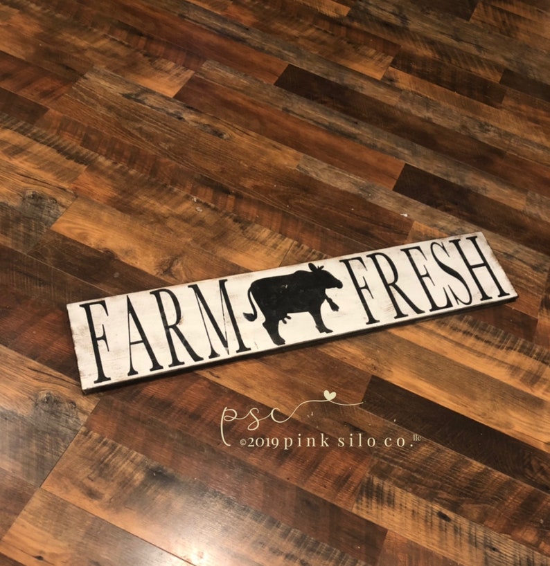 Large Farm Fresh Sign / Farmhouse Sign / Kitchen Sign / Market Sign ...