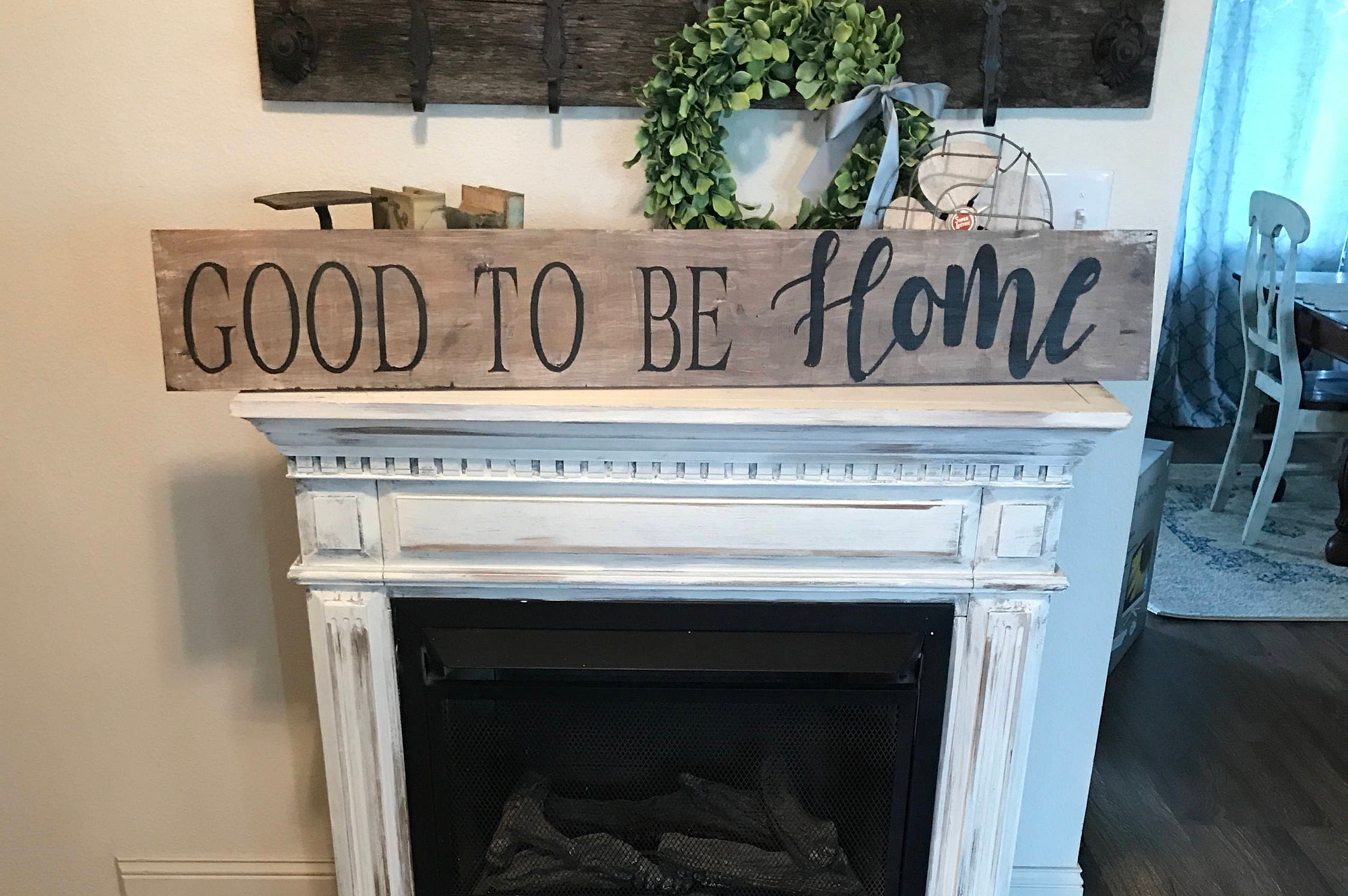 Good to Be Home Sign / Large 4 Ft Sign / Distressed Sign / | Etsy