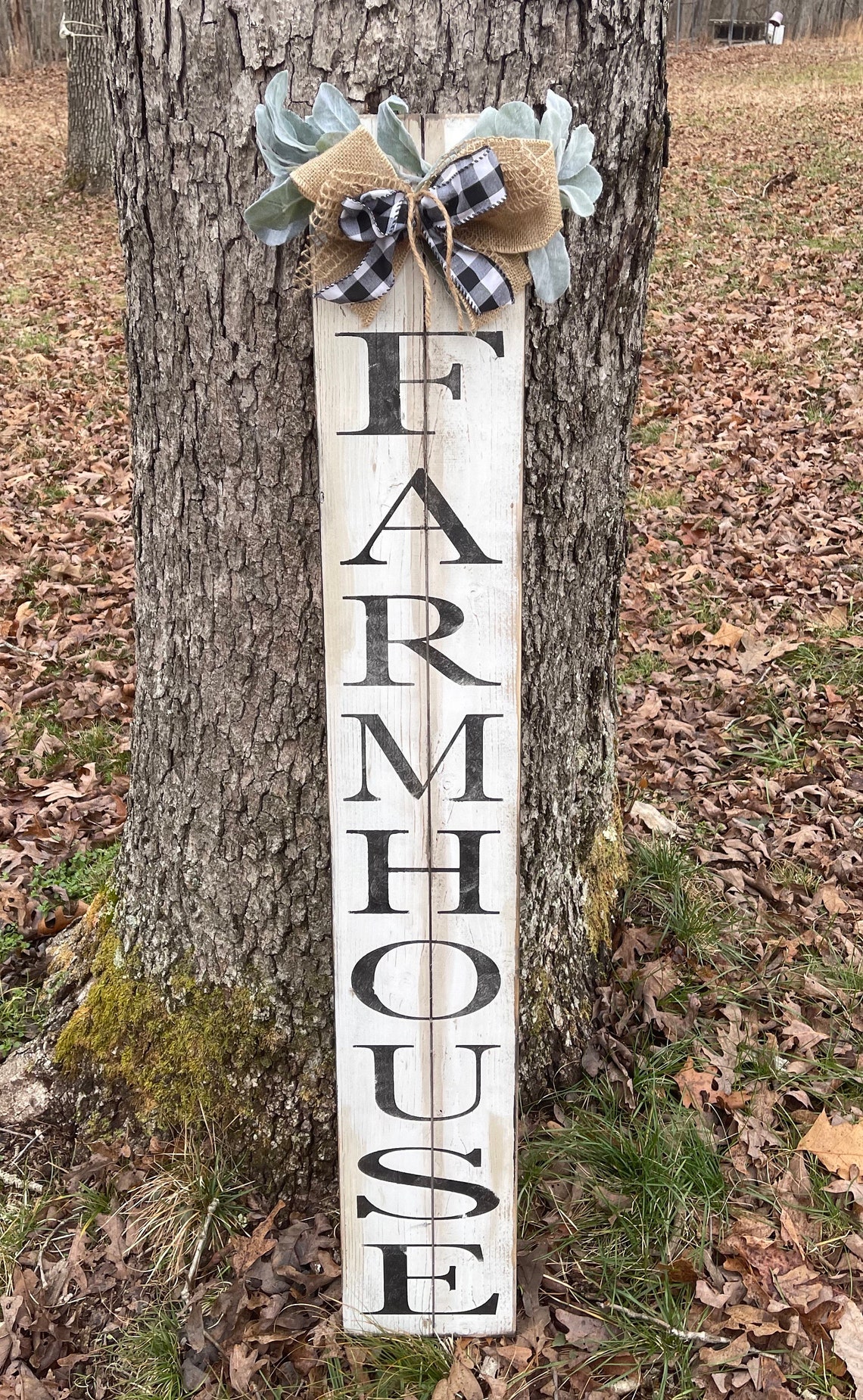 Vertical Farmhouse Sign / Farmhouse Welcome Sign / Leaner Sign | Etsy