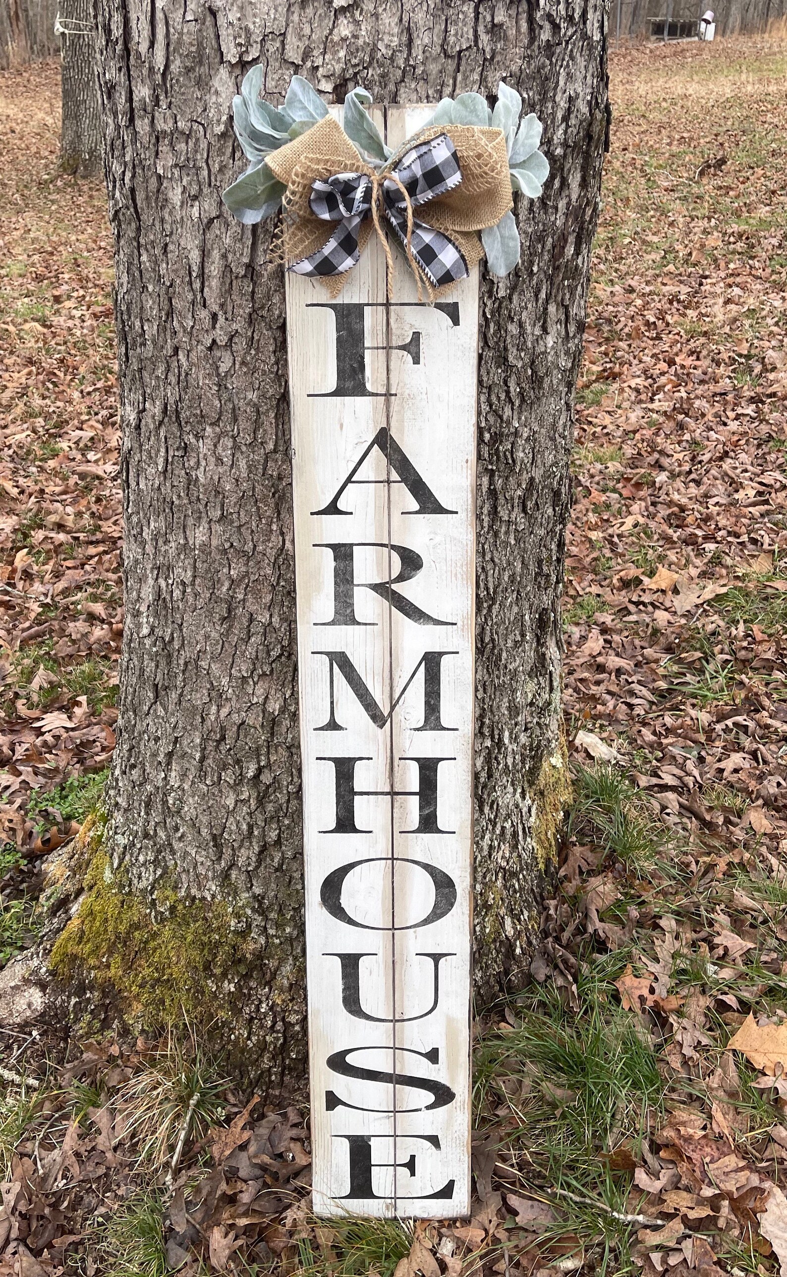 Vertical Farmhouse Sign / Farmhouse Welcome Sign / Leaner Sign | Etsy