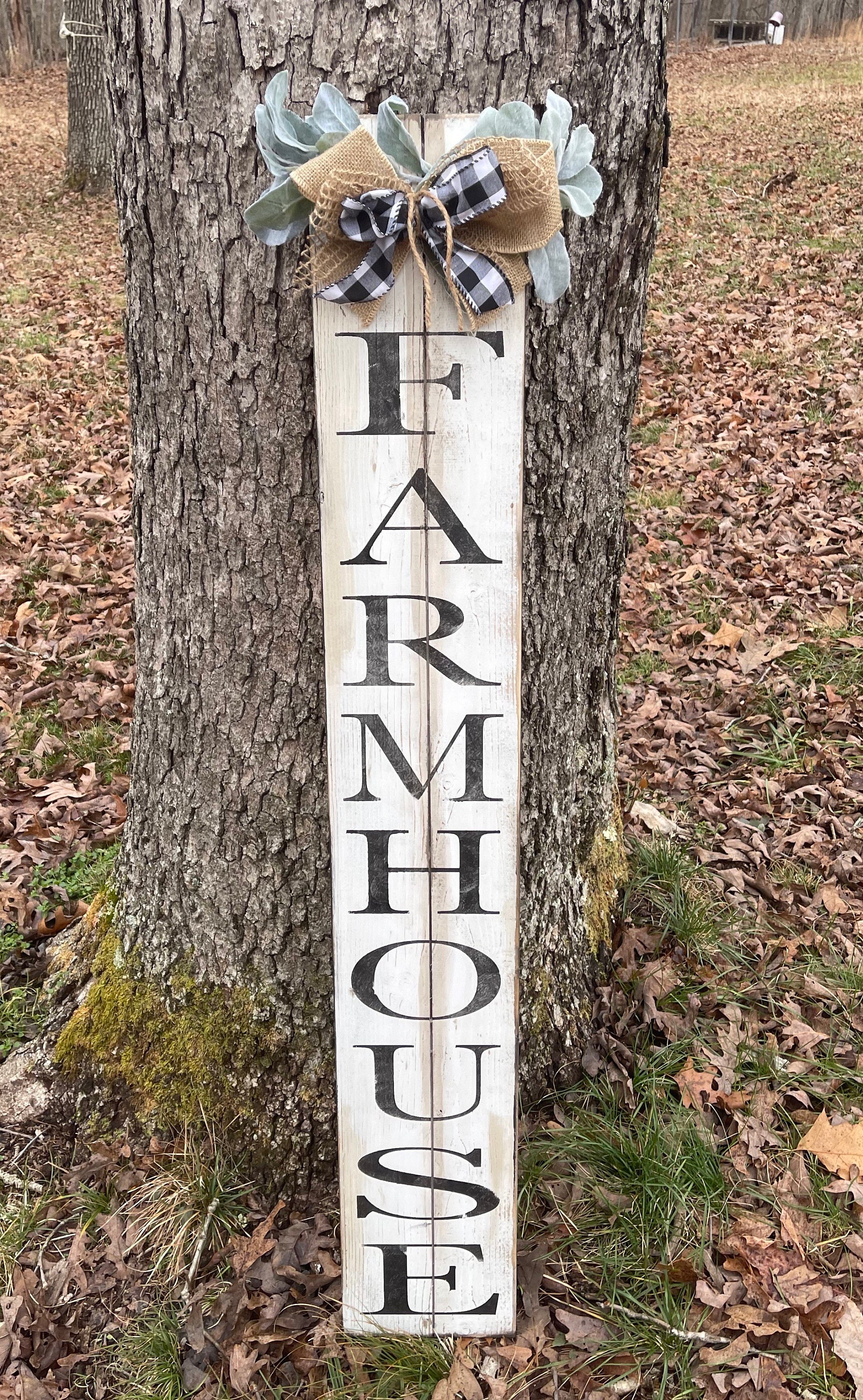 Vertical Farmhouse Sign / Farmhouse Welcome Sign / Leaner Sign | Etsy