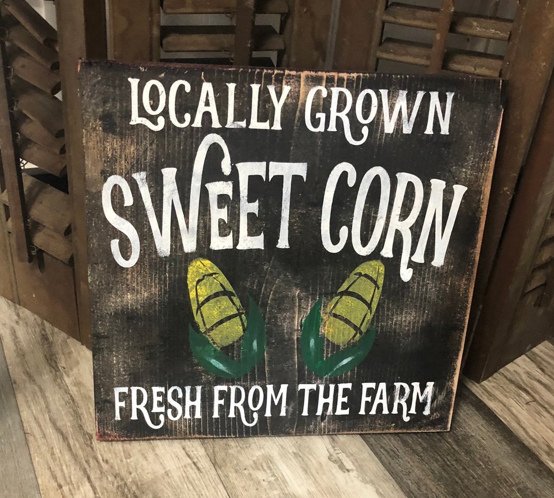 Sweet Corn Sign / Farmhouse Sign / Produce Sign / Sweet Corn for Sale ...