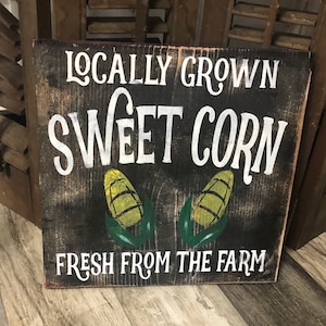 Sweet Corn Sign / Farmhouse Sign / Produce Sign / Sweet Corn for Sale ...