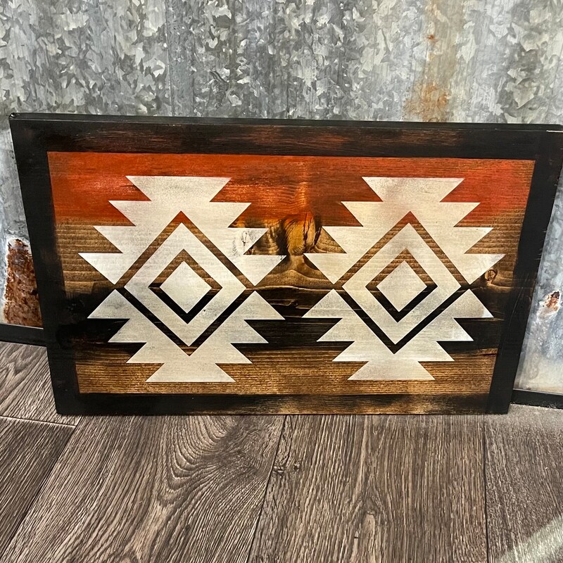 Aztec Wood Sign - Etsy
