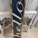 Vertical Oh Hello There Sign / Rustic Hello Sign / Vertical Farmhouse ...