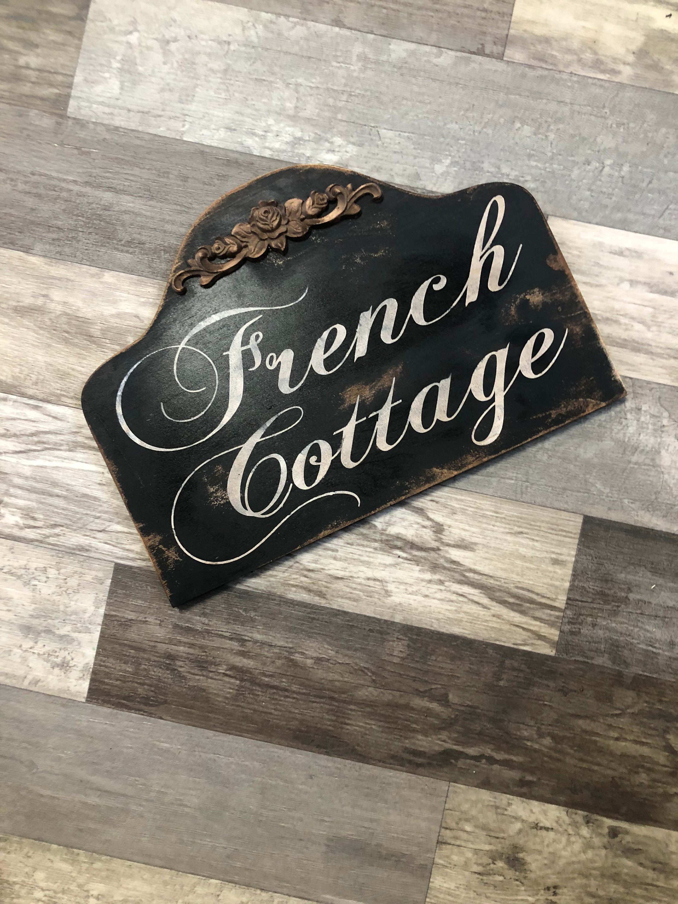 French Country Sign / French Cottage Sign / 17 X 12 / - Etsy