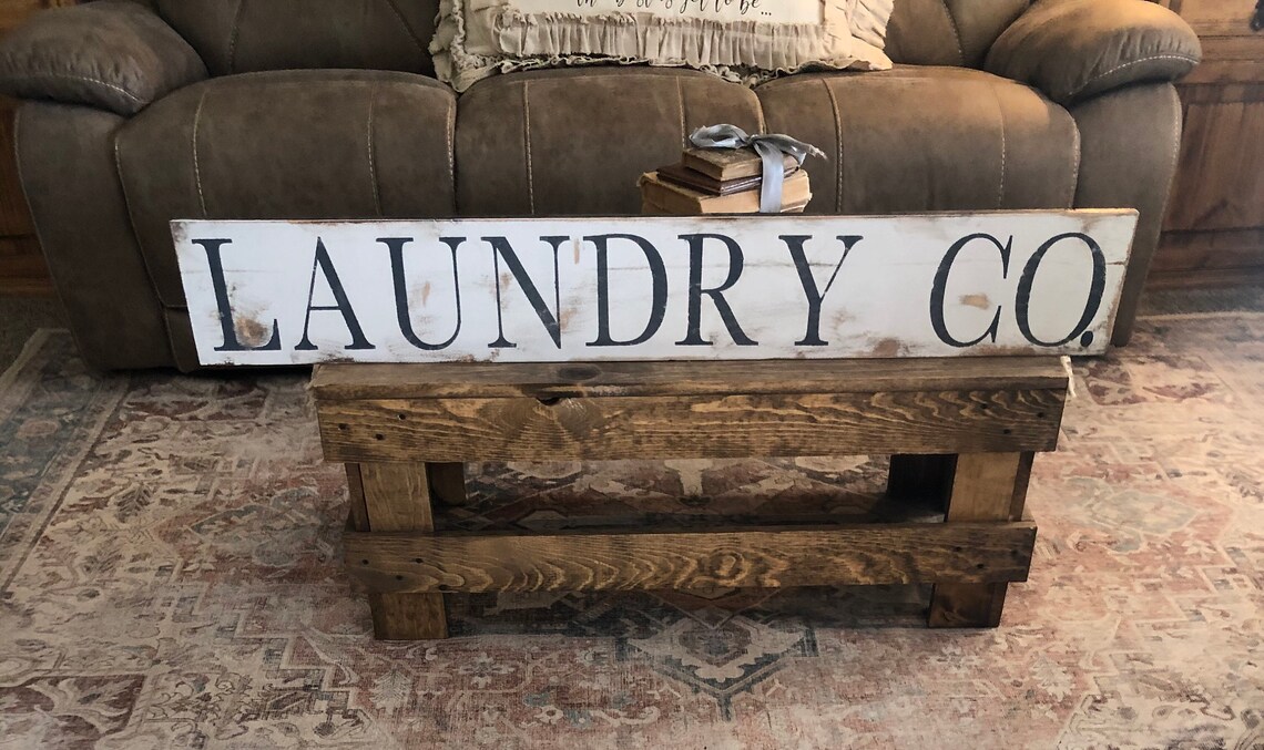 Large Laundry Sign / Rustic Laundry Sign / Farmhouse Wall - Etsy