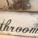 Farmhouse Bathroom Sign / Rustic Hand Painted Wall Decor / Distressed ...