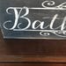 Farmhouse Bathroom Sign / Rustic Hand Painted Wall Decor / Distressed ...