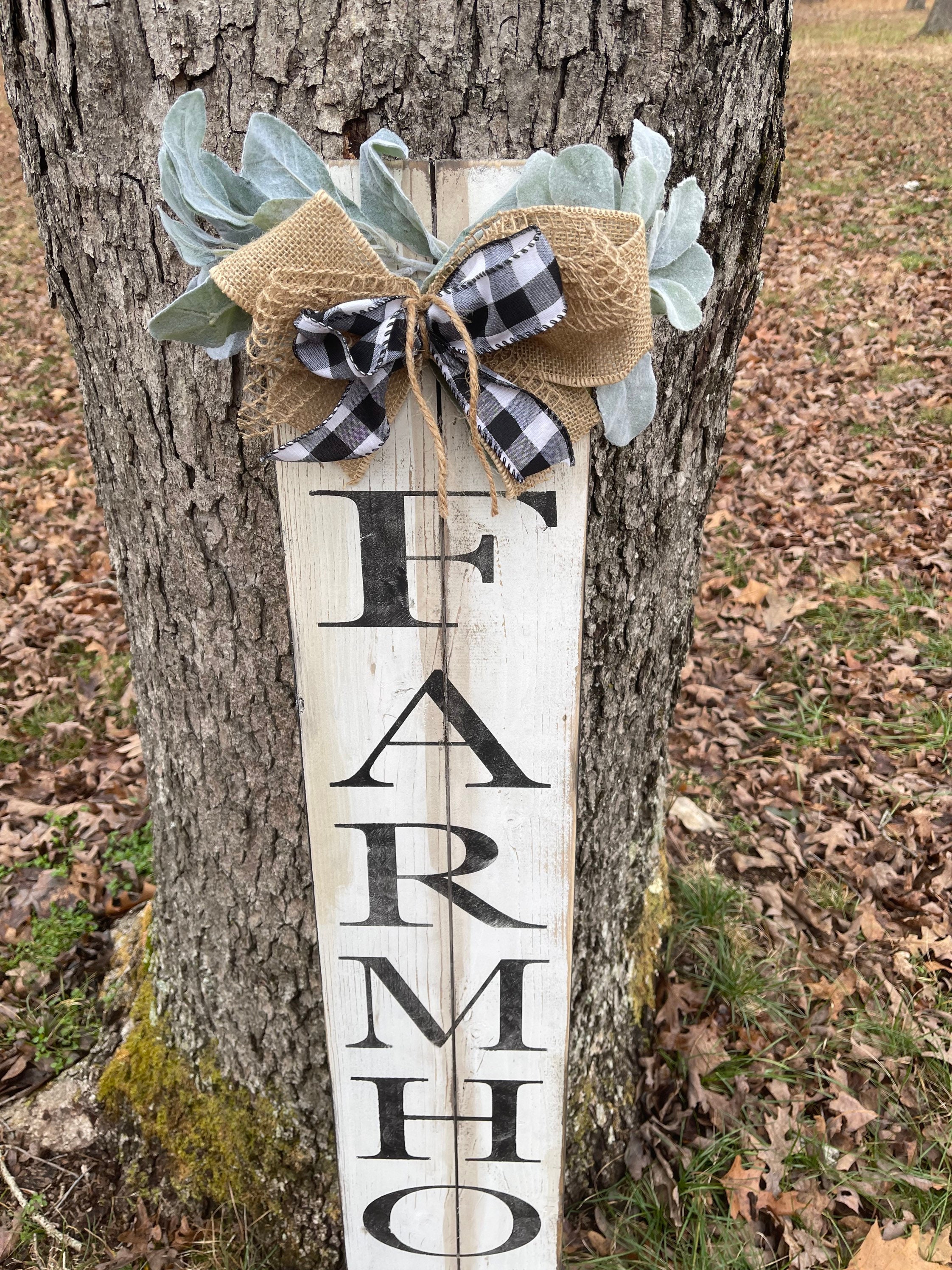 Vertical Farmhouse Sign / Farmhouse Welcome Sign / Leaner Sign | Etsy