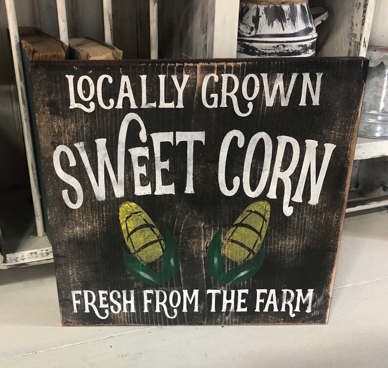 Sweet Corn Sign / Farmhouse Sign / Produce Sign / Sweet Corn - Etsy