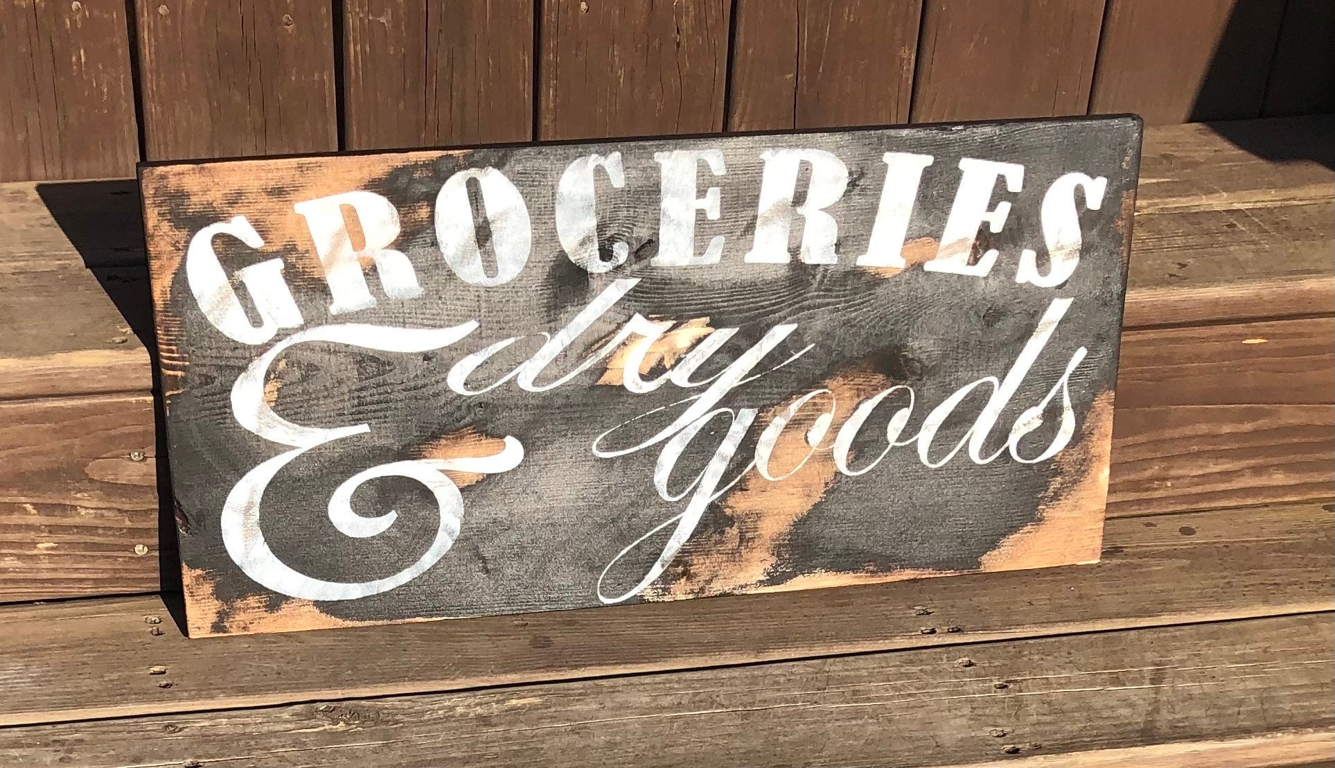 Groceries and Dry Goods Sign / Pantry Sign / Kitchen Sign / | Etsy