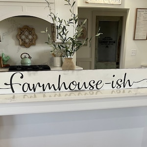Hand-painted Distressed Farmhouse Sign, Rustic Modern Wall Decor - Etsy