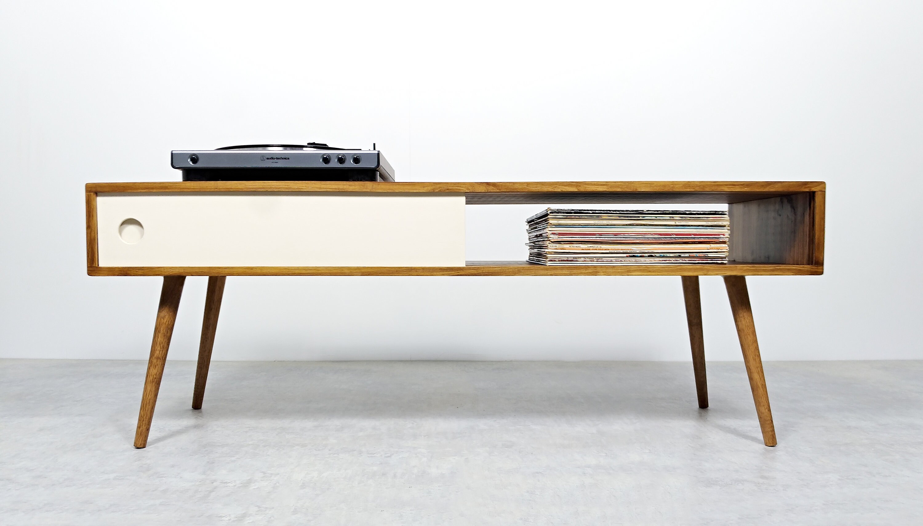 Mid Century Media Table Scandinavian Media Console TV Stand - Etsy