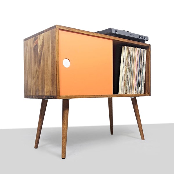 Mid Century Record Stand - Etsy