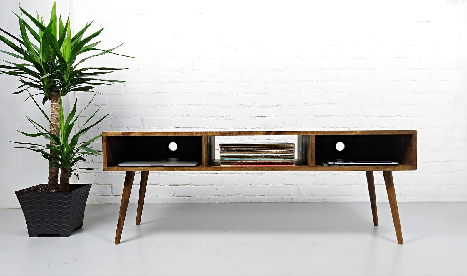 Mid Century Modern Media Console TV Console Record Player - Etsy