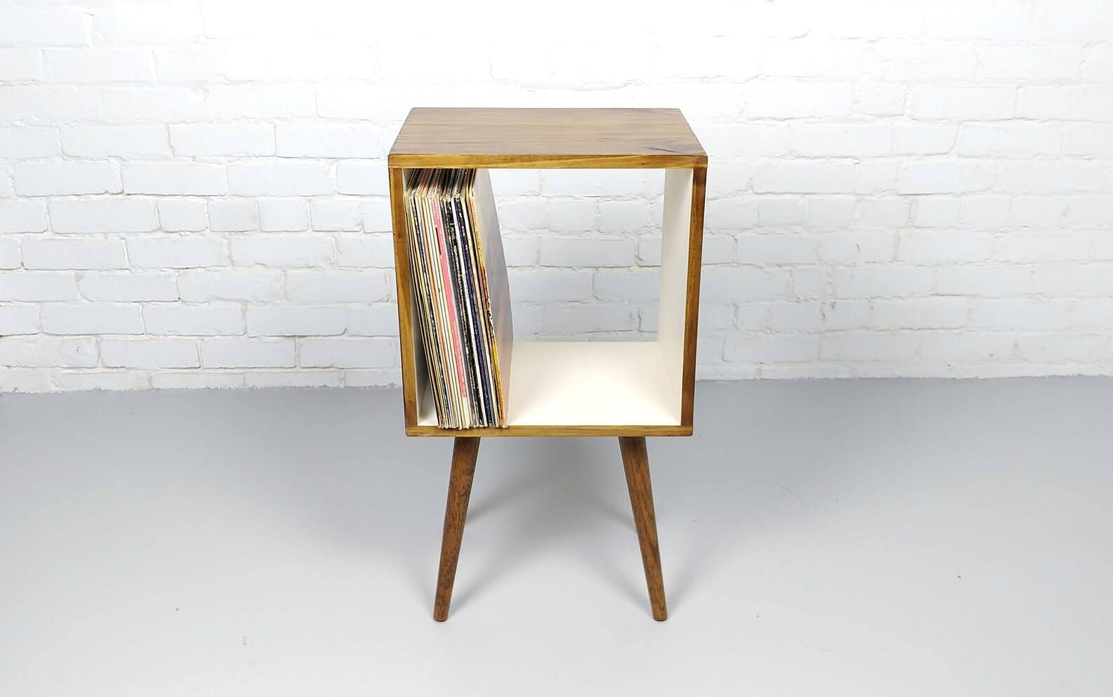 Consola de vinilo escandinava almacenamiento de discos de | Etsy