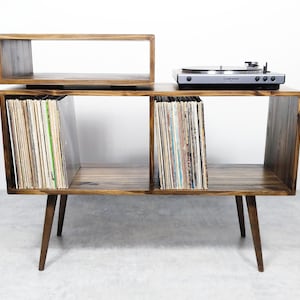 Scandinavian Media Console Mid Century Modern Record Console - Etsy