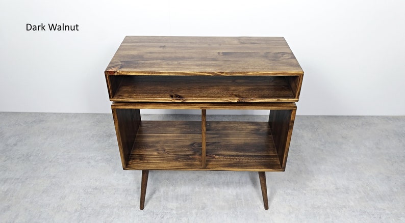 Mid Century Modern Record Console Turntable Stand Vinyl - Etsy