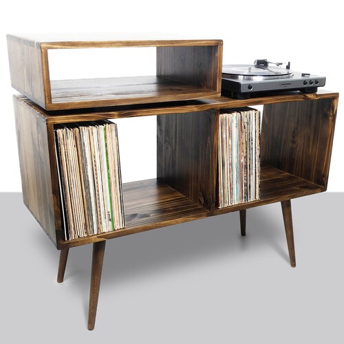 Mid-century Minimalist Record Storage Console - Etsy