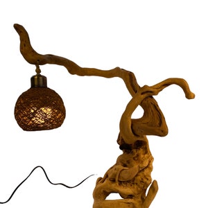 Handcrafted Natural Root Lamp, Cuckoo Wood Designer, Driftwood Table ...