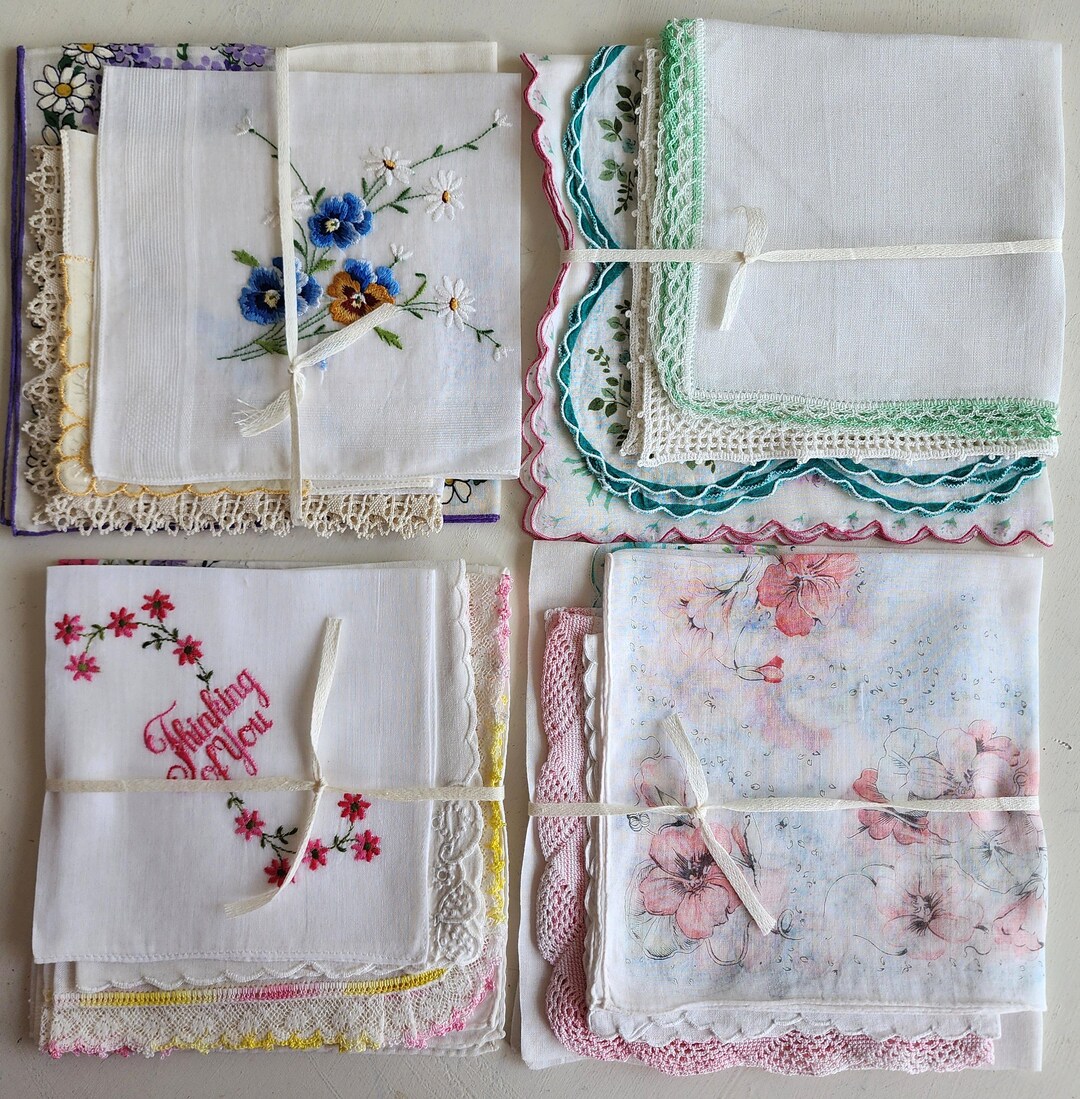 Vintage Colorful Handkerchief, Hankies Bundle, Choose Which One You ...