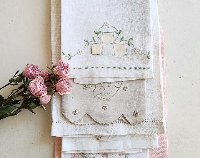 Small Vintage Hand Linen Towel - Etsy