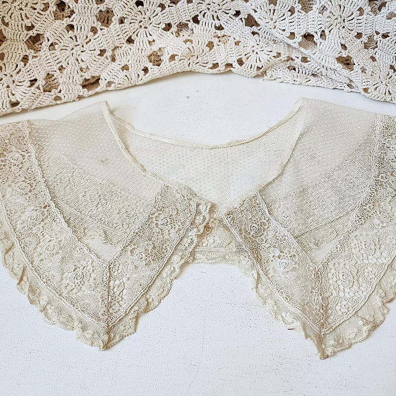 Antique Lace Collar - Etsy