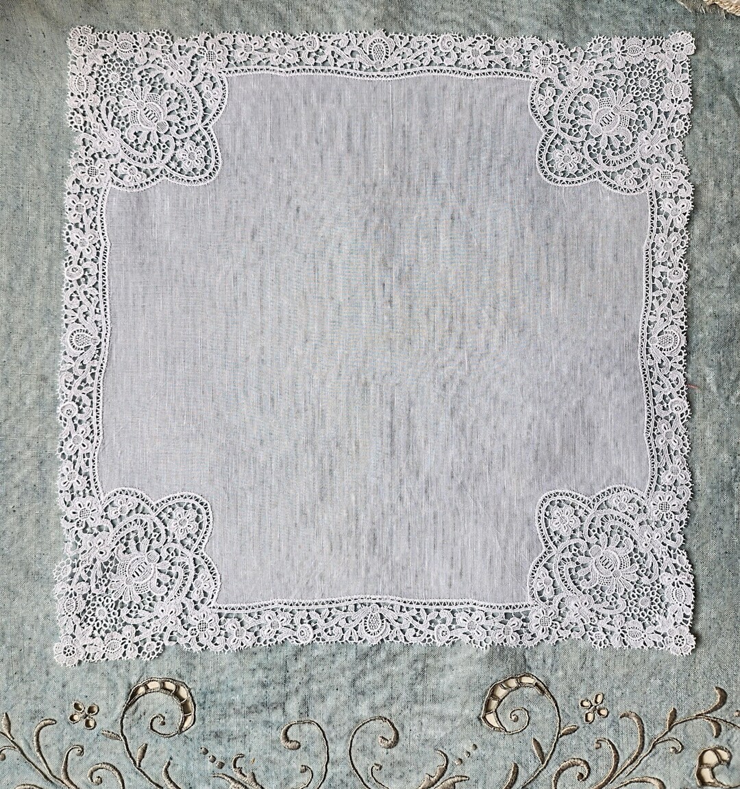 Wedding Brides Vintage Lace Handkerchief - Etsy