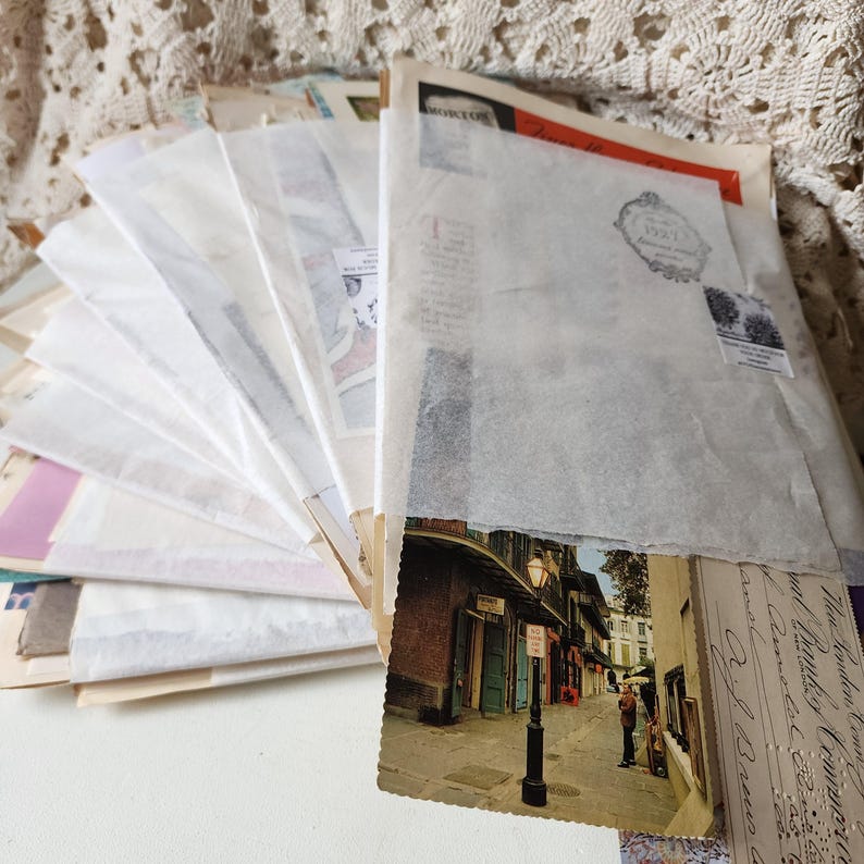 NEW! 40+ Pc Vintage Ephemera Bundle Bundle for Junk Journals, Cards ...