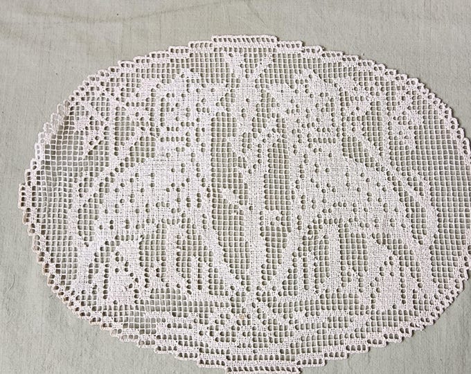 Antique Handmade Netted Filet Lace Motiffs - Etsy