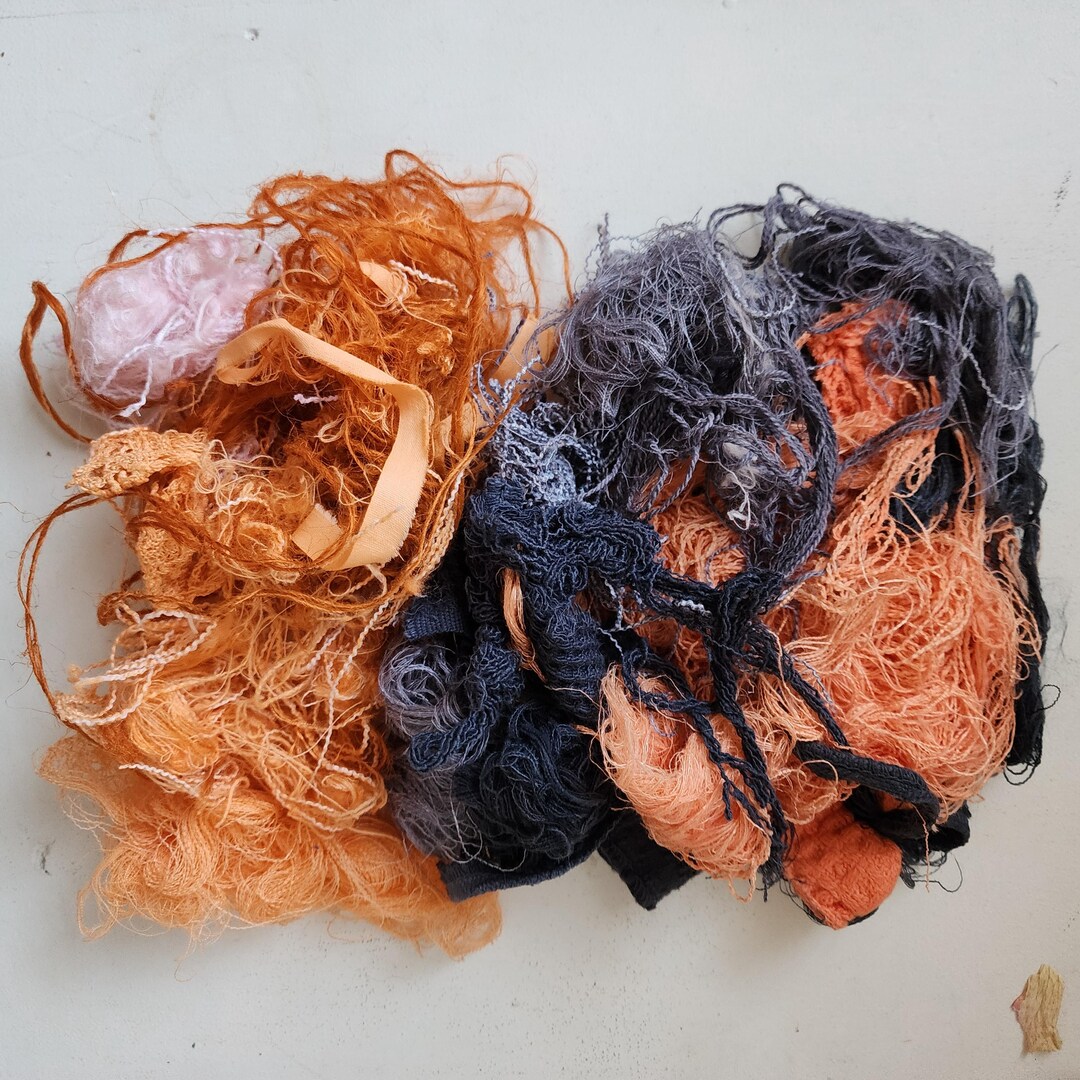ORANGE and BLACK Textile Thread Bundle - Etsy
